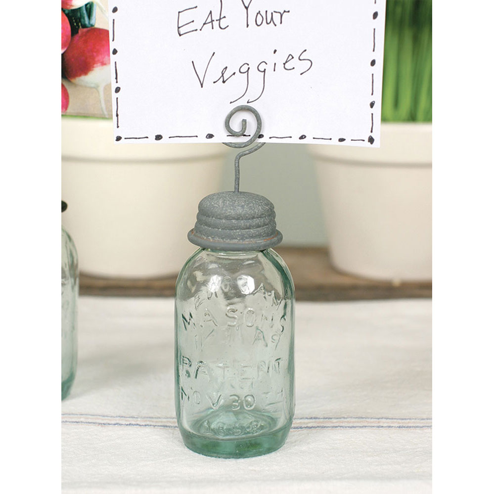 Mason Jar Place Card Holder - Box of 4 | CTW Home Collection