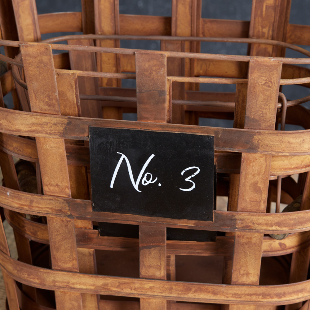 Set of Three Rustic Numbered Baskets | CTW Home Collection