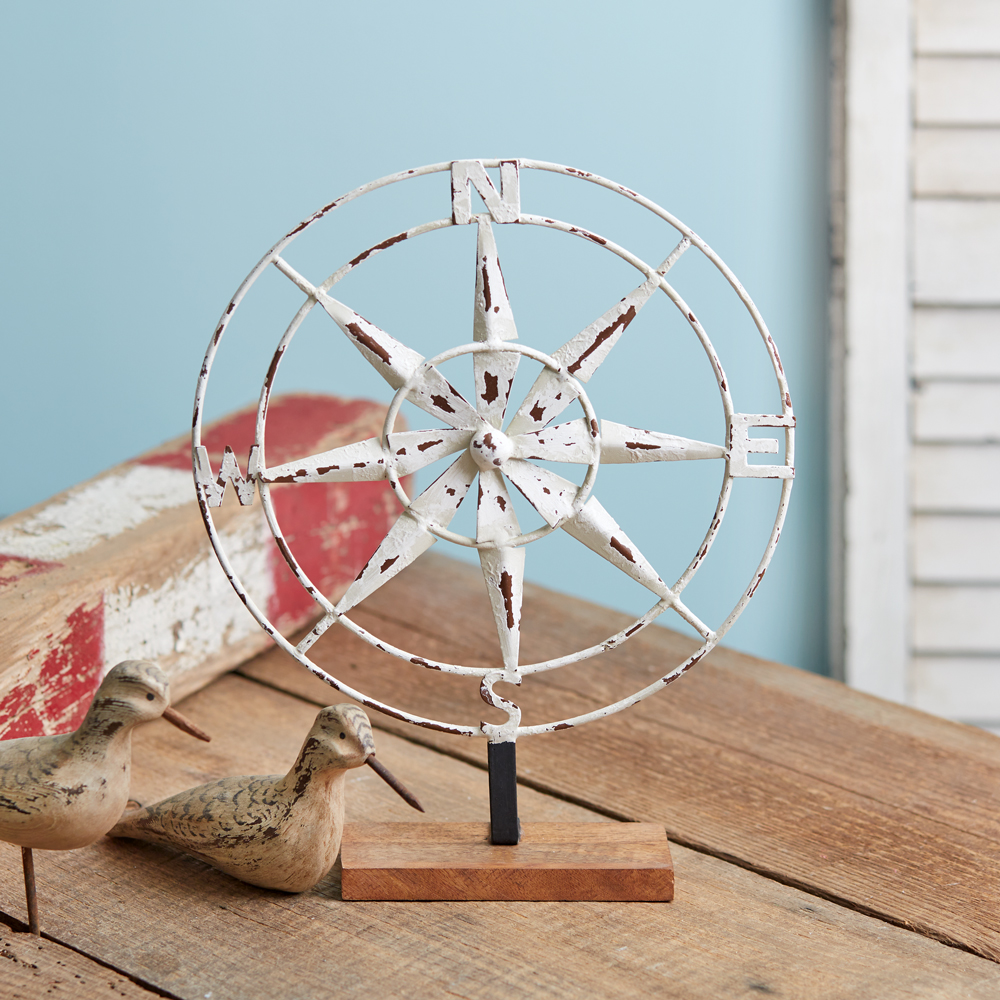 Distressed Tabletop Compass | CTW Home Collection