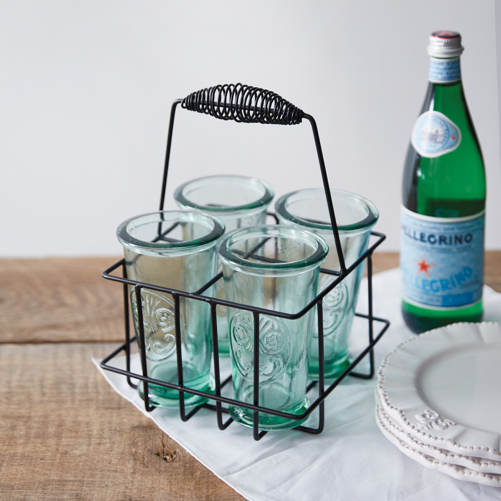 Fleur De Lis Glassware Caddy | CTW Home Collection