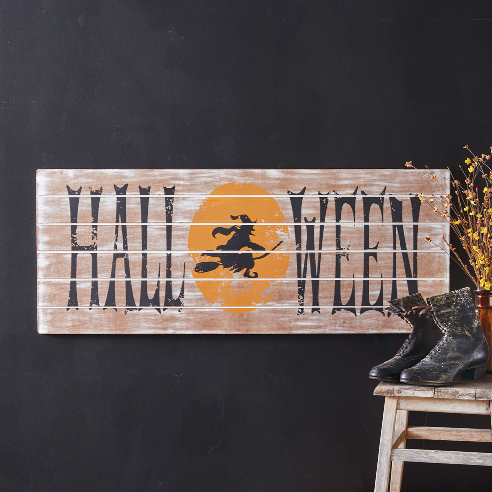 Rustic Halloween Plank Sign | CTW Home Collection