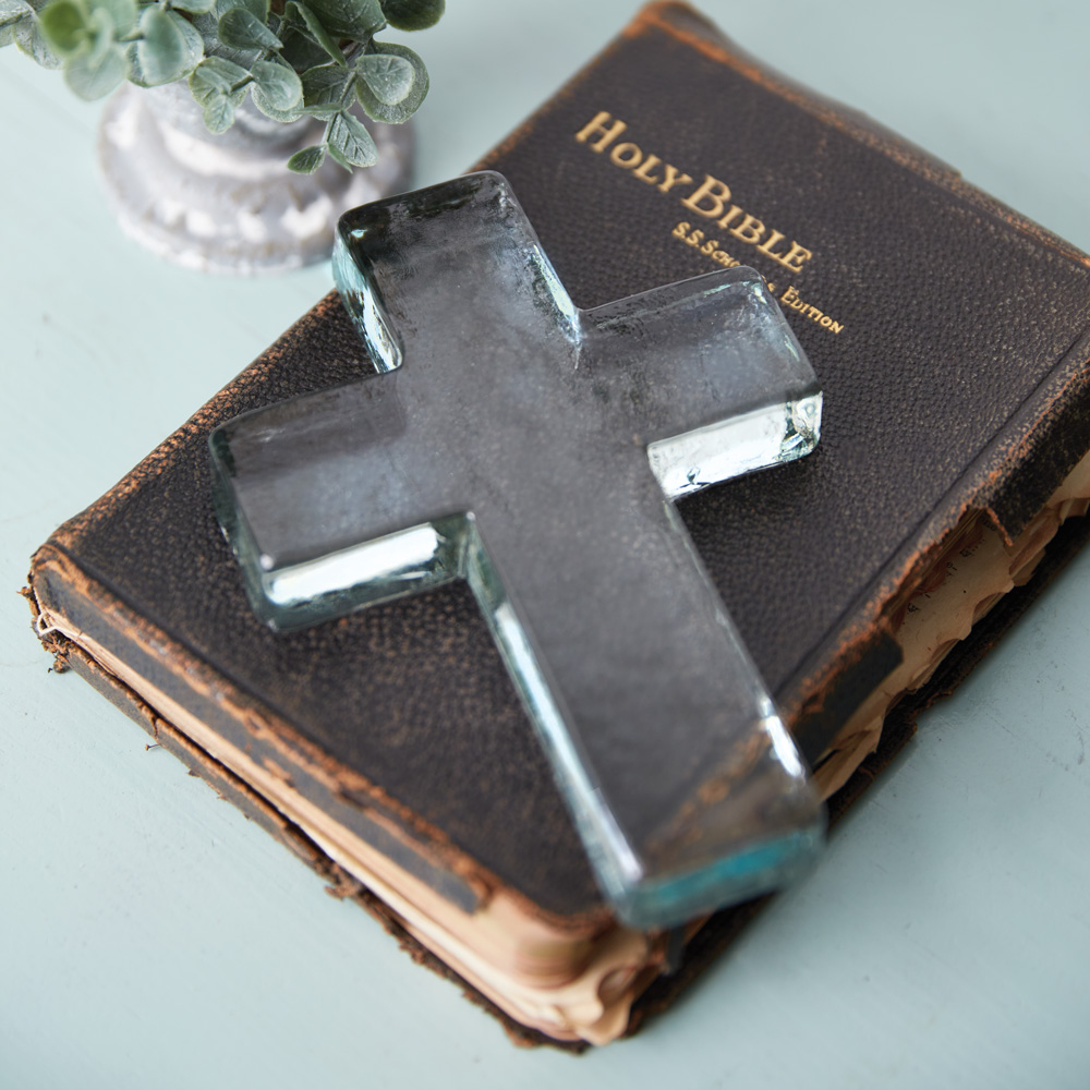 Blocked Glass Cross | CTW Home Collection