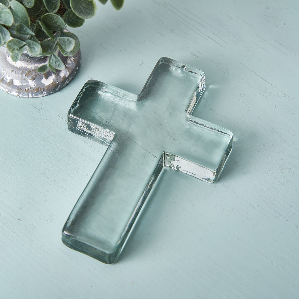 Blocked Glass Cross | CTW Home Collection