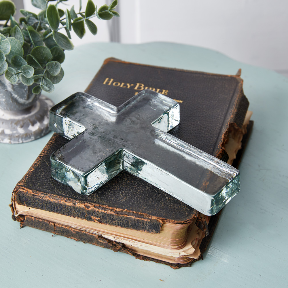 Blocked Glass Cross | CTW Home Collection