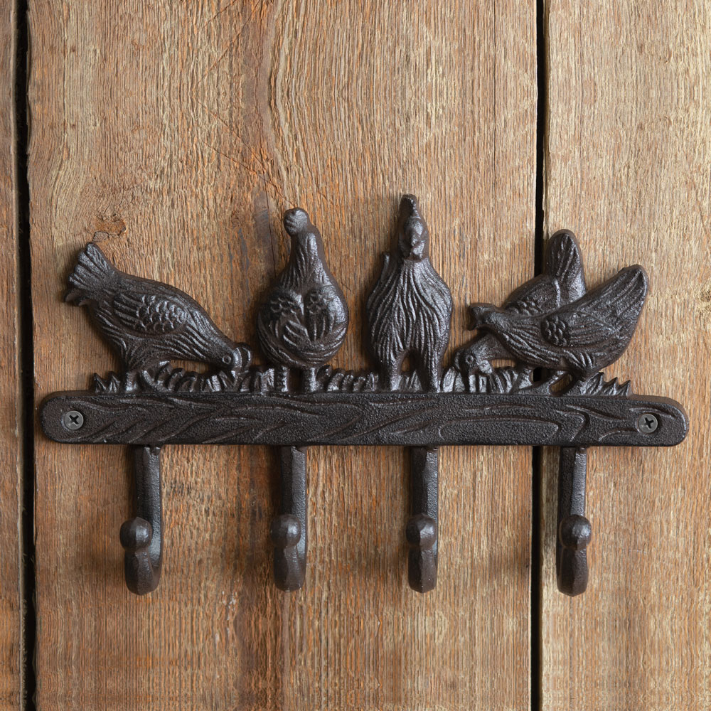 Hens and Chicks Wall Hooks | CTW Home Collection