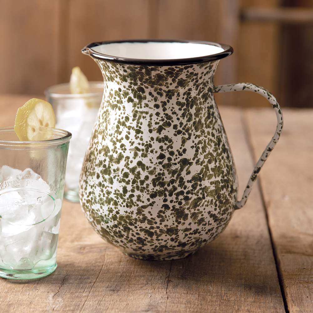 Green Speckled Pitcher | CTW Home Collection