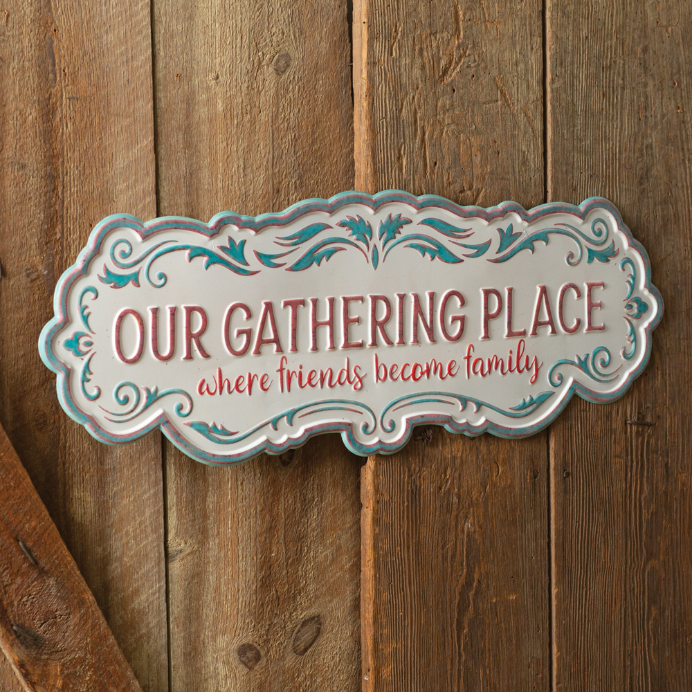 Our Gathering Place Metal Wall Sign | CTW Home Collection
