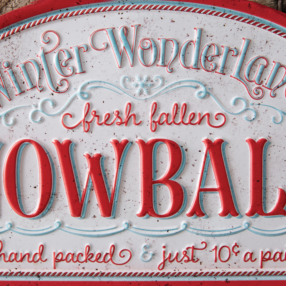 Fresh Fallen Snowballs Wall Sign | CTW Home Collection