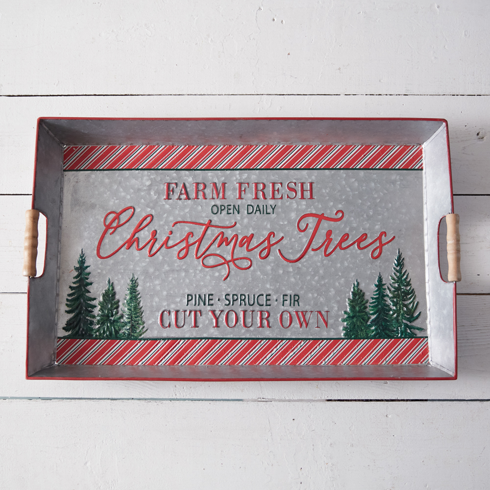 Farm Fresh Christmas Trees Tray | CTW Home Collection