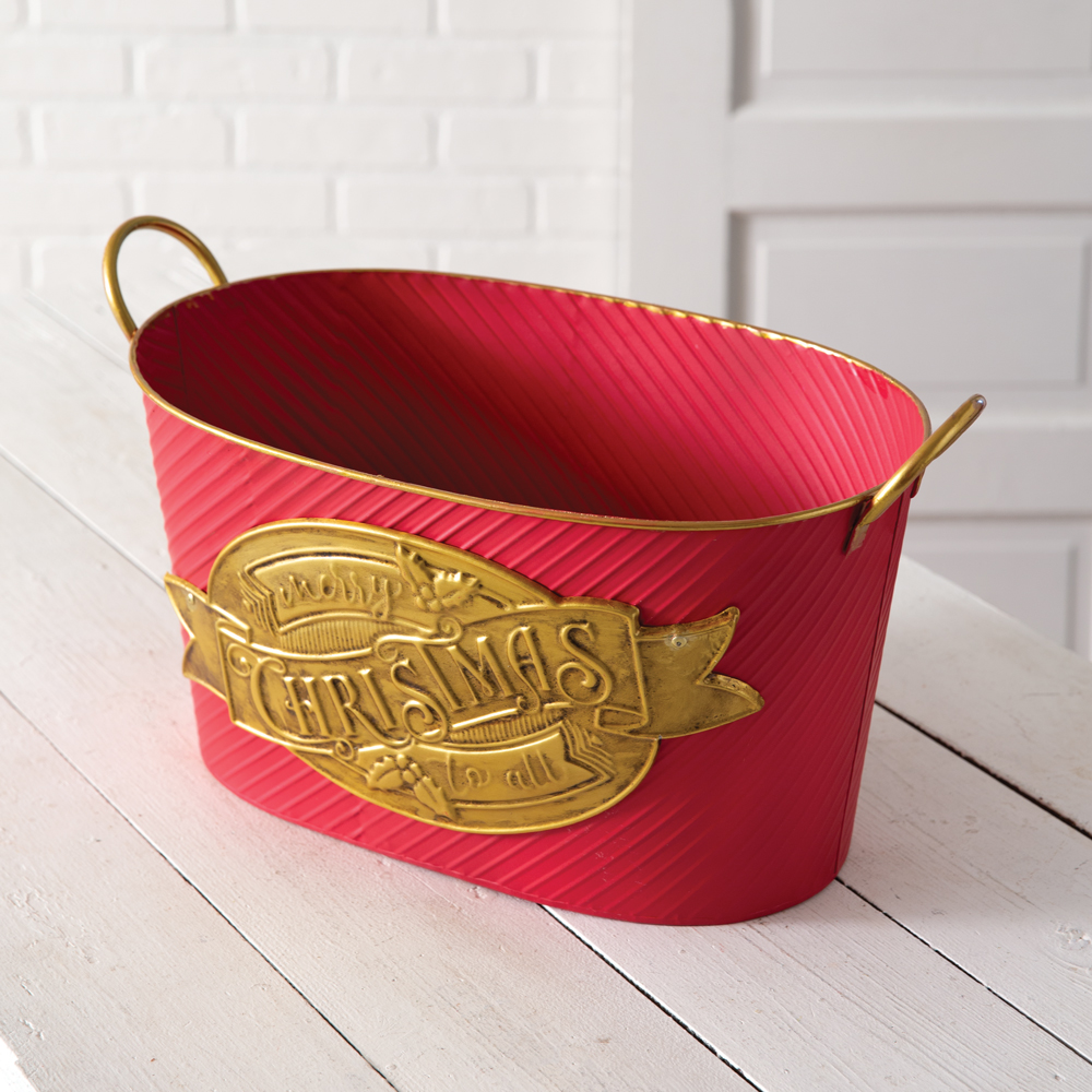 Merry Christmas Bucket | CTW Home Collection