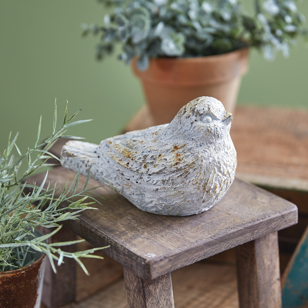 Rustic Cottage Nestled Bird Figurine | CTW Home Collection