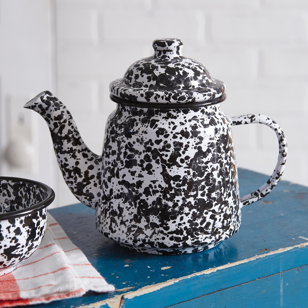 Splattered Enamel Teapot | CTW Home Collection