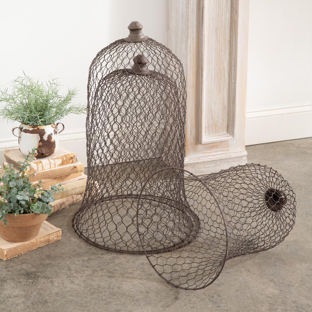 Set of Three Wire Bell Cloches | CTW Home Collection