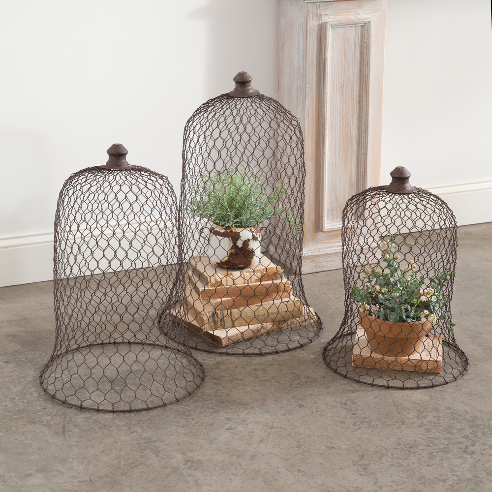 Set of Three Wire Bell Cloches | CTW Home Collection
