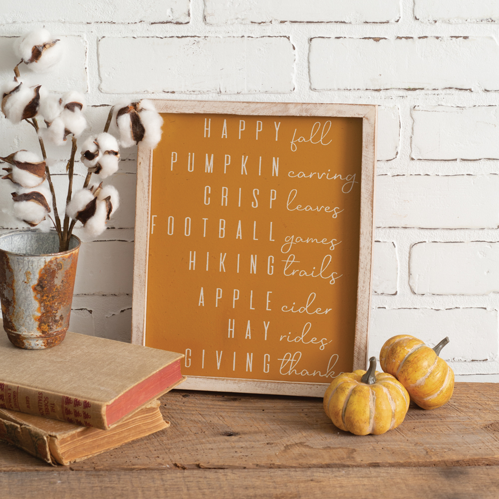 Autumn Words Wall Plaque | CTW Home Collection