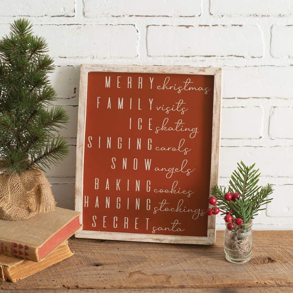 Christmas Words Wall Plaque | CTW Home Collection