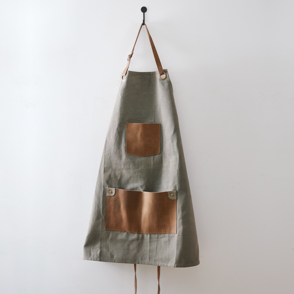 Dark Grey Canvas Utility Apron | CTW Home Collection