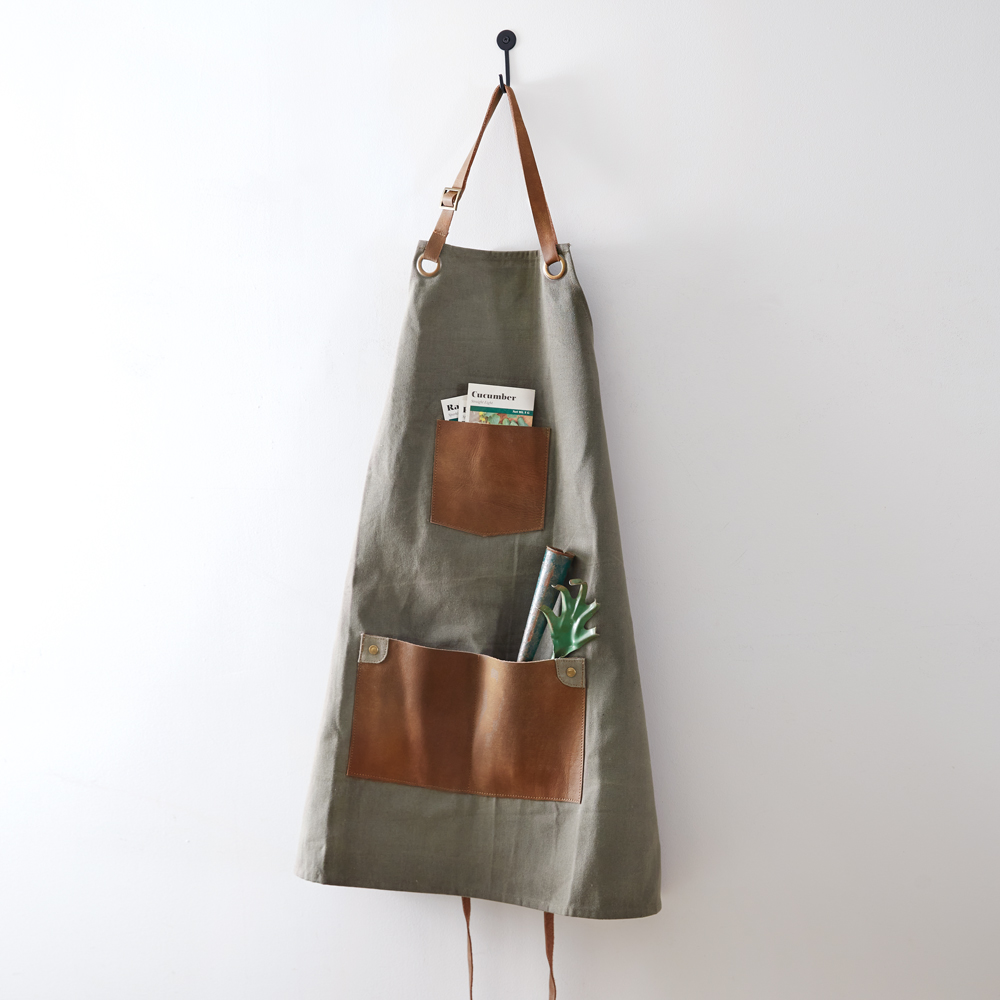 Dark Grey Canvas Utility Apron | CTW Home Collection