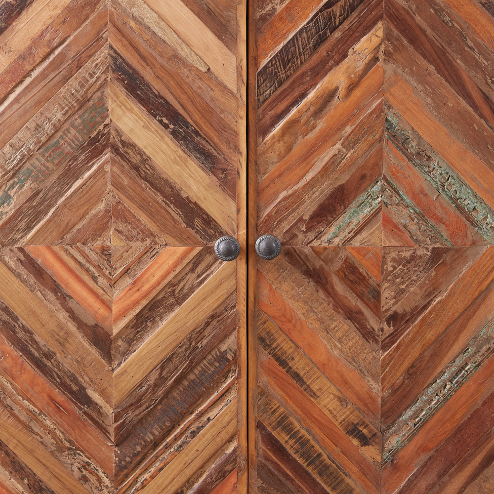 Diamond Pattern Two-Door Tall Cabinet | CTW Home Collection