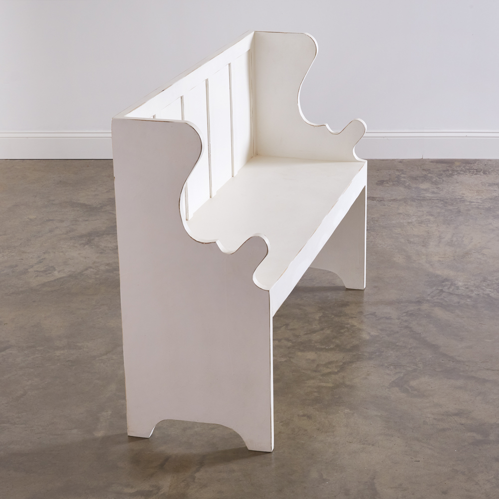 Small High-Back Church Pew | CTW Home Collection