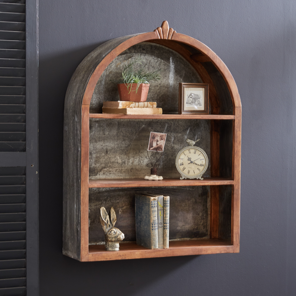 Arched Wood and Metal Shelf | CTW Home Collection