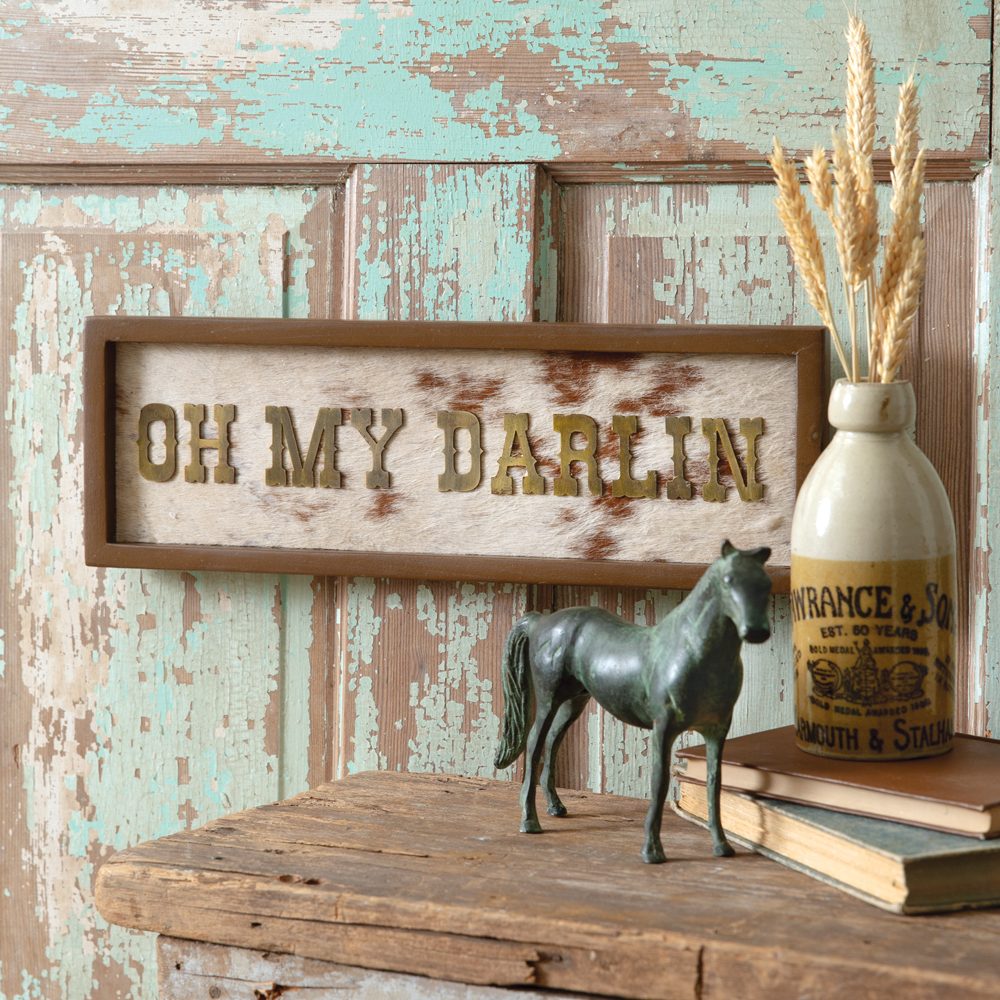 Oh My Darlin' Cowhide Wall Decor | CTW Home Collection