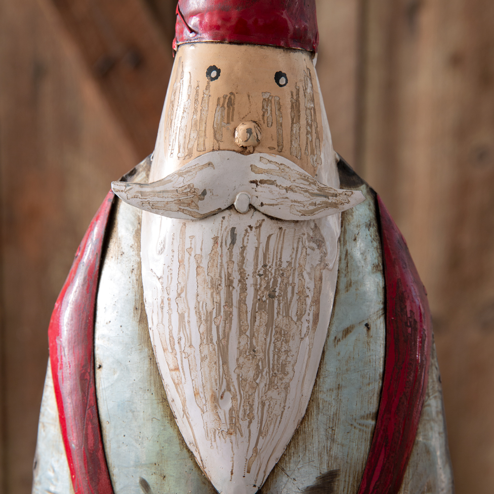 Set of Two Metal Santa Gnomes | CTW Home Collection