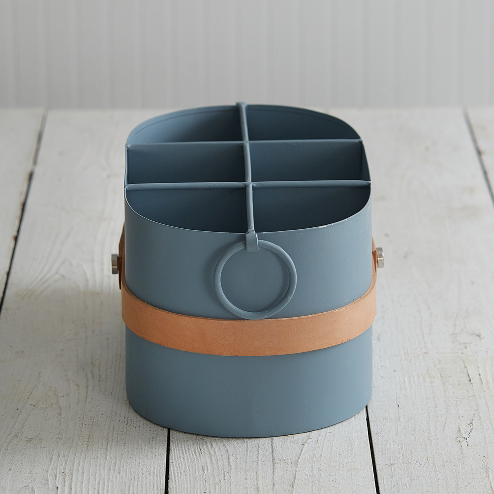 Slate and Leather Modern Organizer | CTW Home Collection