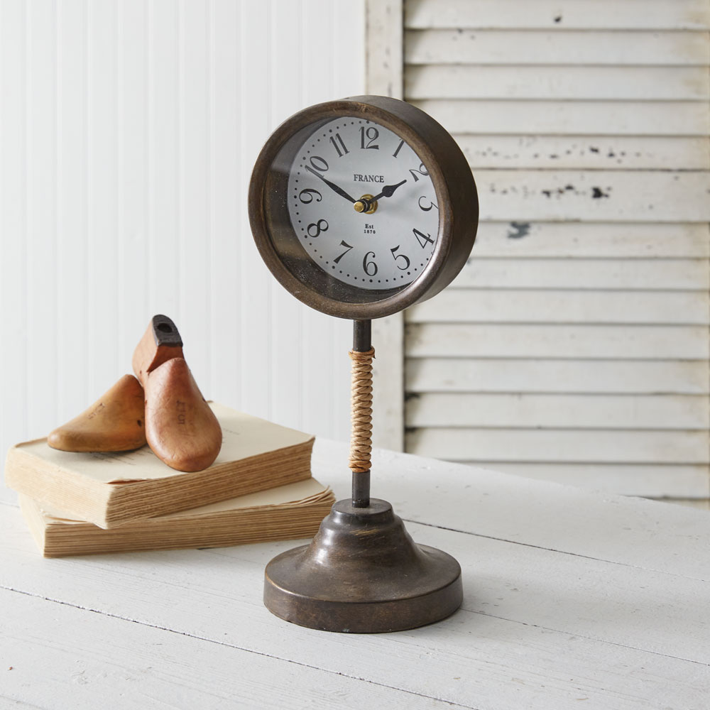 Pedestal Tabletop Clock | CTW Home Collection