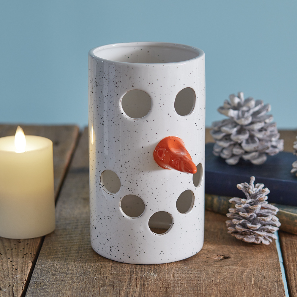 Ceramic Snowman Luminary | CTW Home Collection