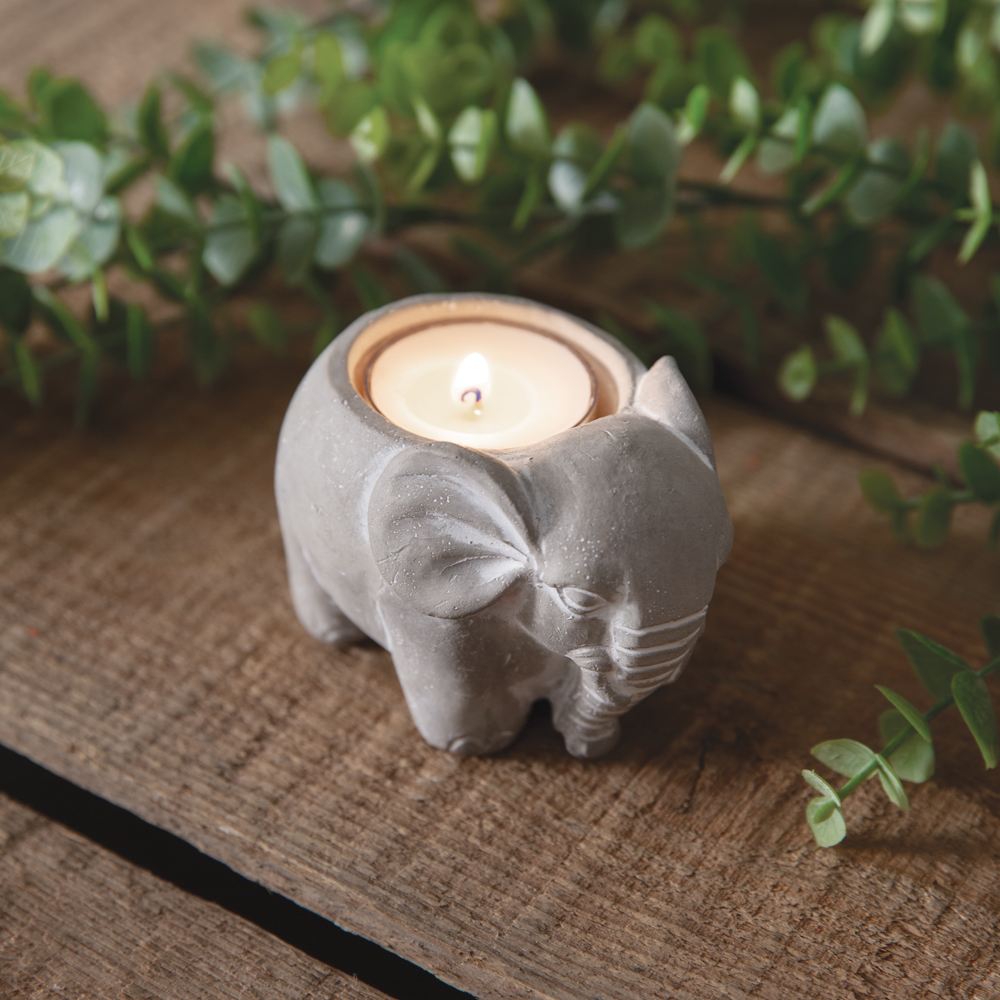 Small Cement Elephant Pot | CTW Home Collection