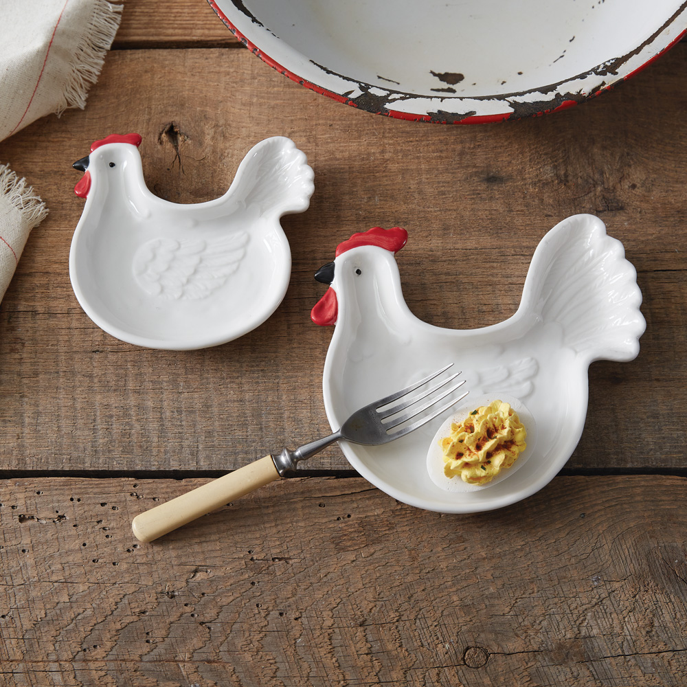 Set of Two Rooster Plates | CTW Home Collection