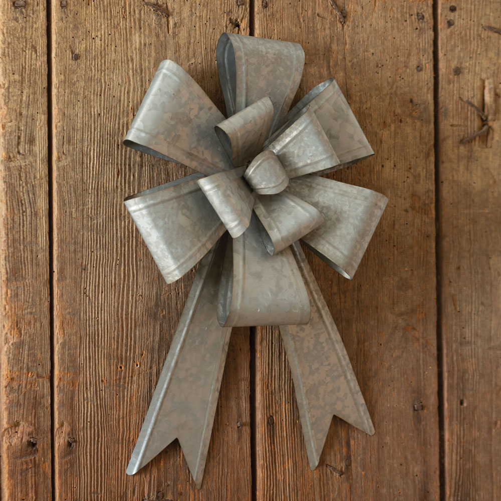 Oversized Galvanized Metal Bow | CTW Home Collection