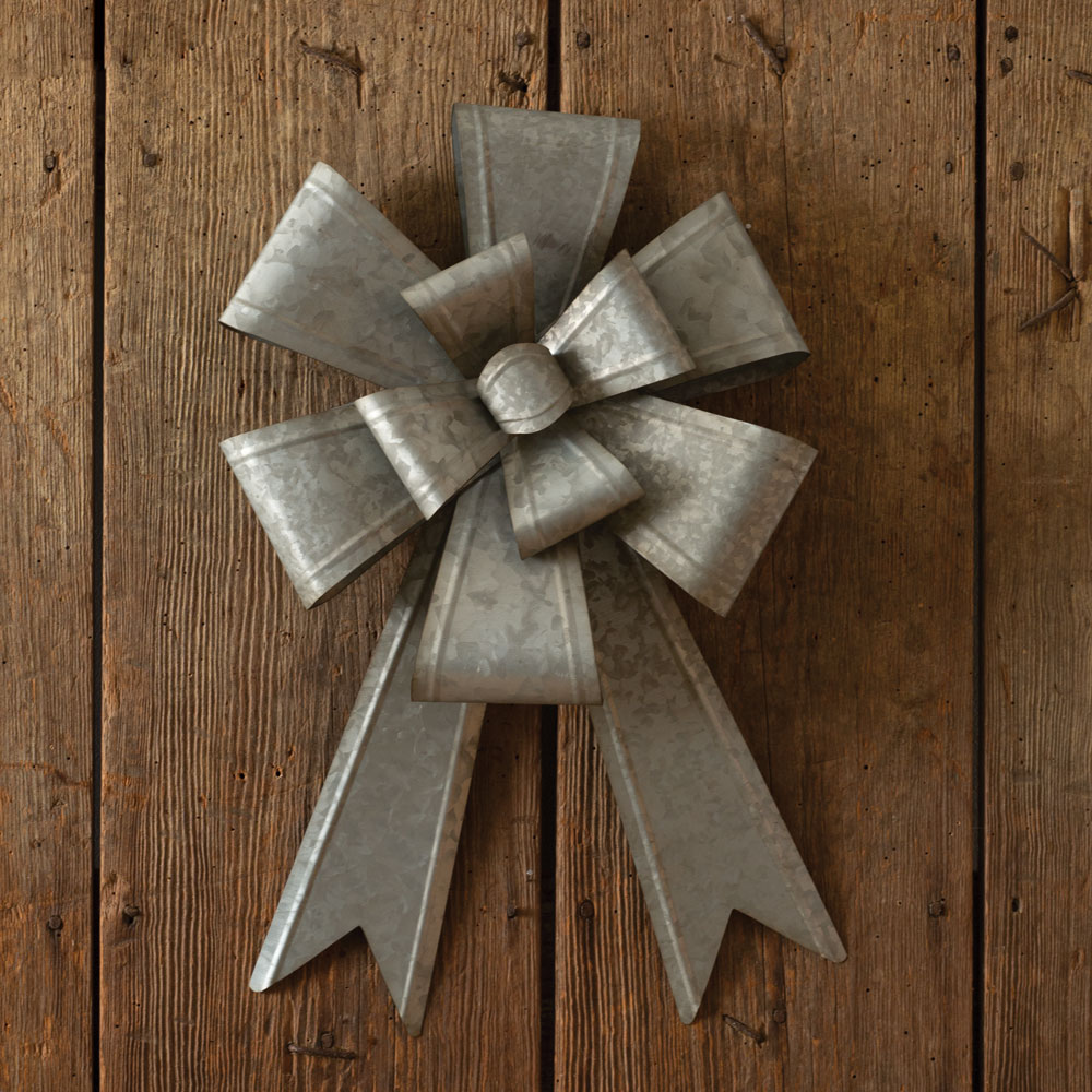 Oversized Galvanized Metal Bow | CTW Home Collection