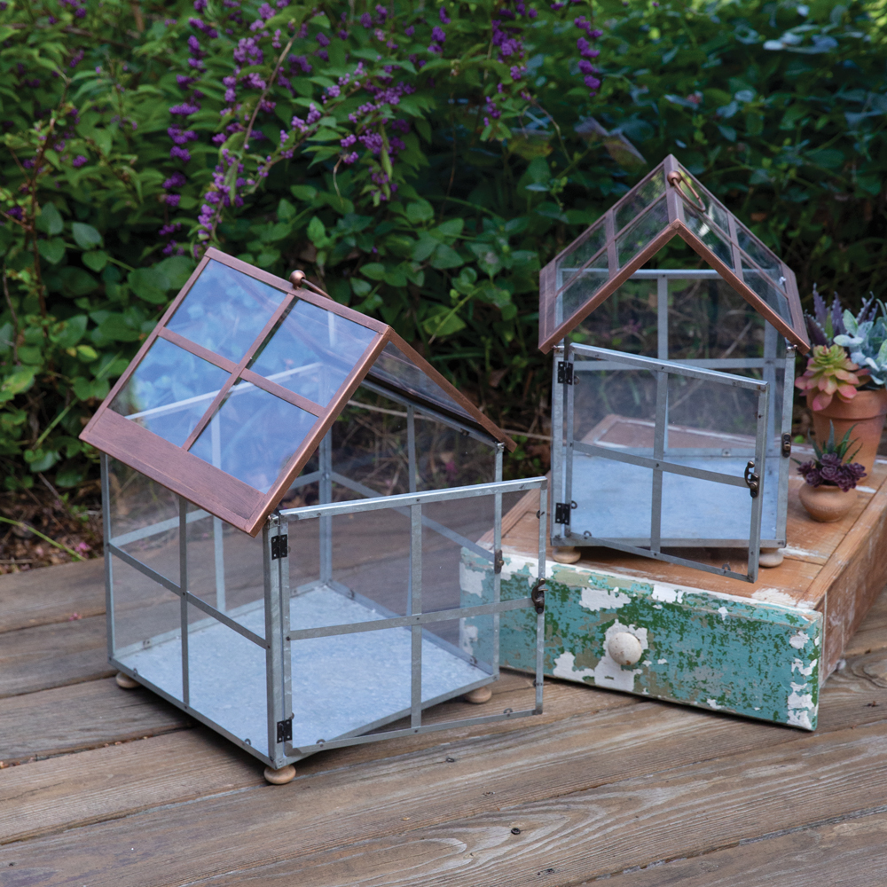 Set of Two Farmhouse Terrariums | CTW Home Collection