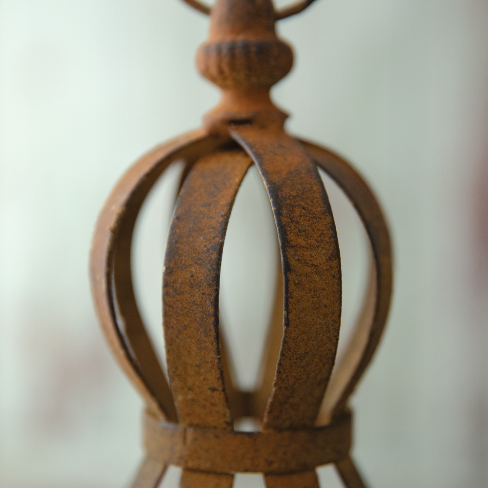 Set of Two Rustic Finial Lanterns | CTW Home Collection